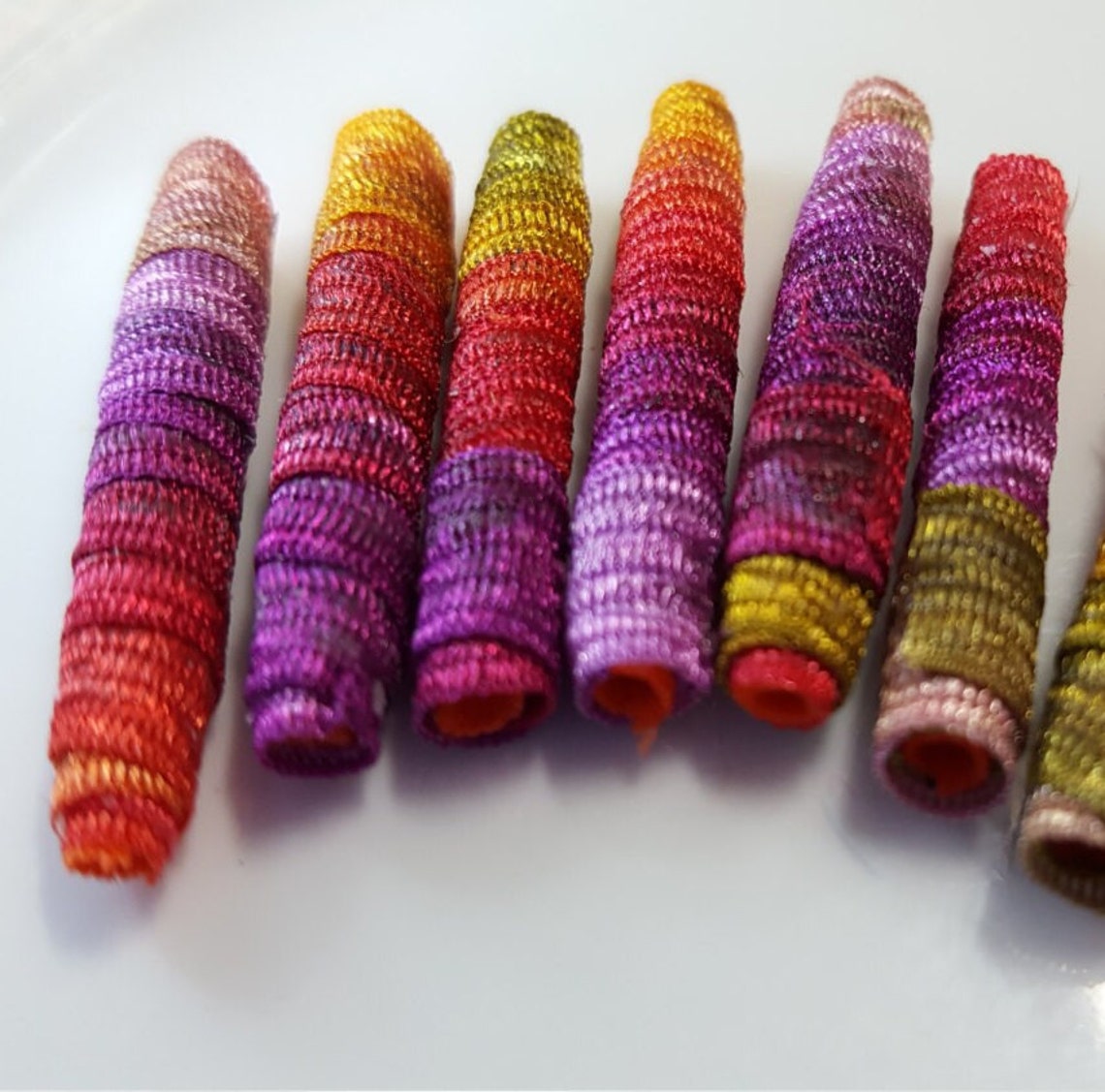 Set of 6 Beads. Imagine Our Surprise When We Realized Every Fiber Bead ...