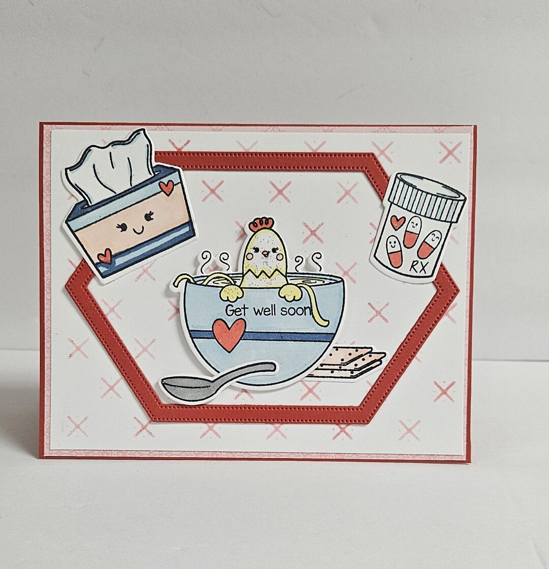 Handmade Get Well Soon Greeting Card/thinking of You/for Her/cards for ...