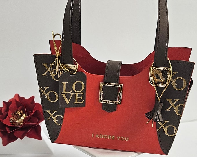 Handmade Paper Purse/gift Bag/paper Handbag/valentine's Day/love/gift ...