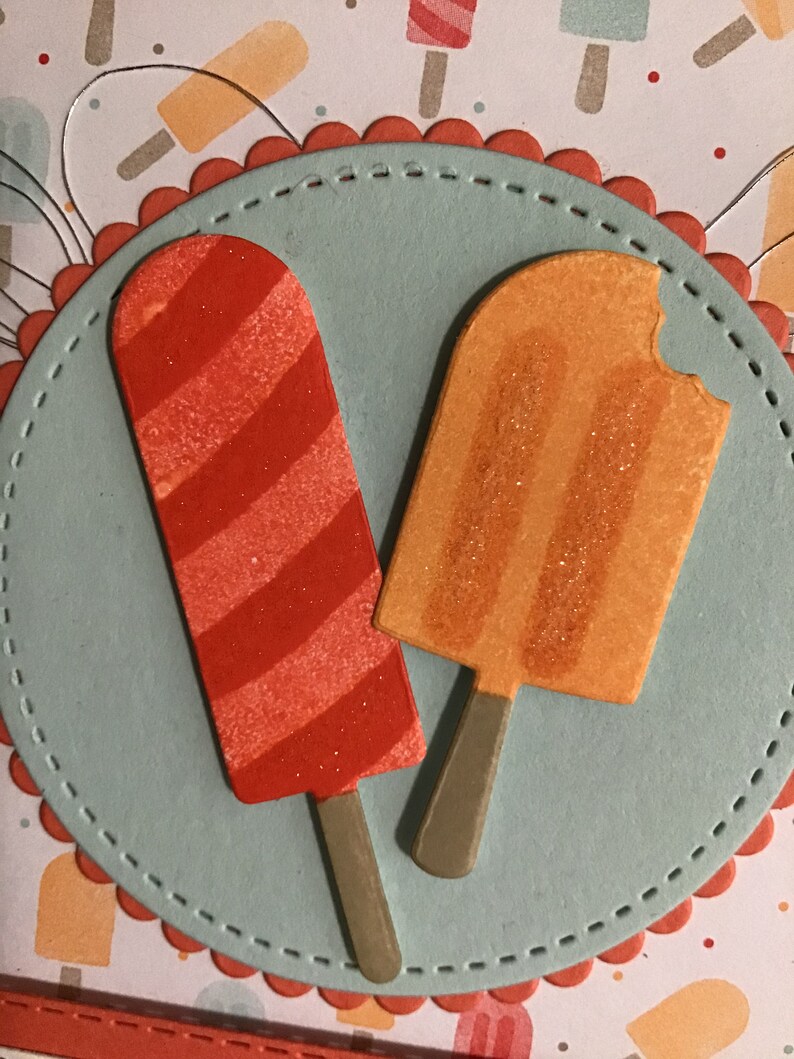 Handmade Card, Ice Cream Card, Ice Pops, Birthday Card, Summer, SWEET ...