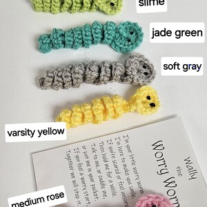 Handmade Crochet Worry Worm/calming/sensory/pocket Hug/anxiety Pet ...