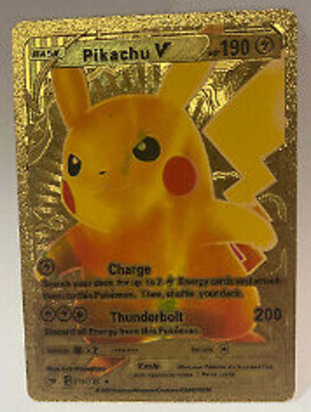 Basic Pikachu V Trading Card NEW - Etsy