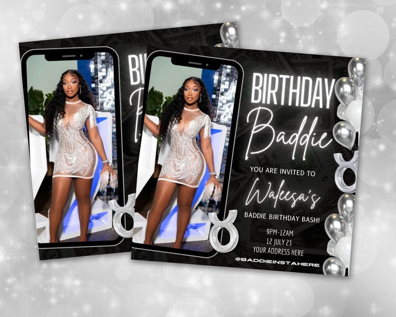 Gemini Birthday Flyer, Gemini Bash Flyer, Birthday Flyer, Birthday Girl, Party Flyer ...