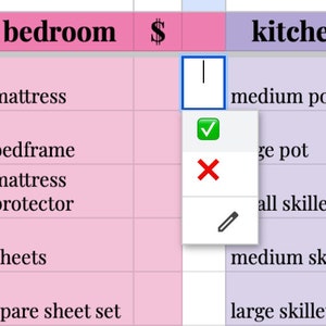 Apartment Shopping Essentials Template - Etsy