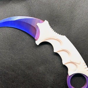 3D Printed Obsidian Karambit Knife 1 Blade - Etsy