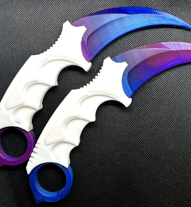 3D Printed Obsidian Karambit Knife 1 Blade - Etsy