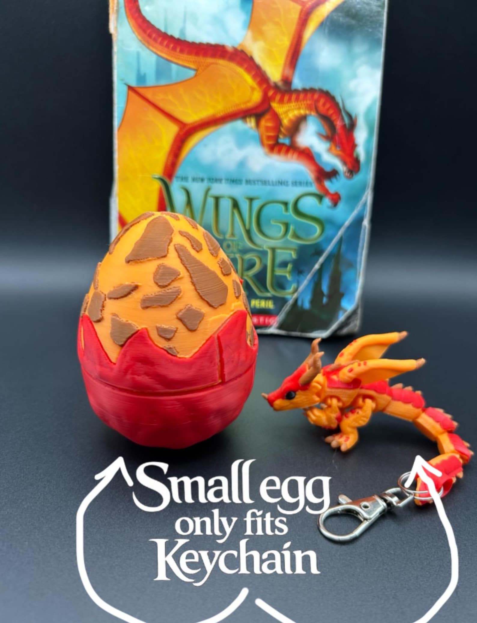 Sky Wing Inspired by Wings of Fire Keychain With Egg - Etsy