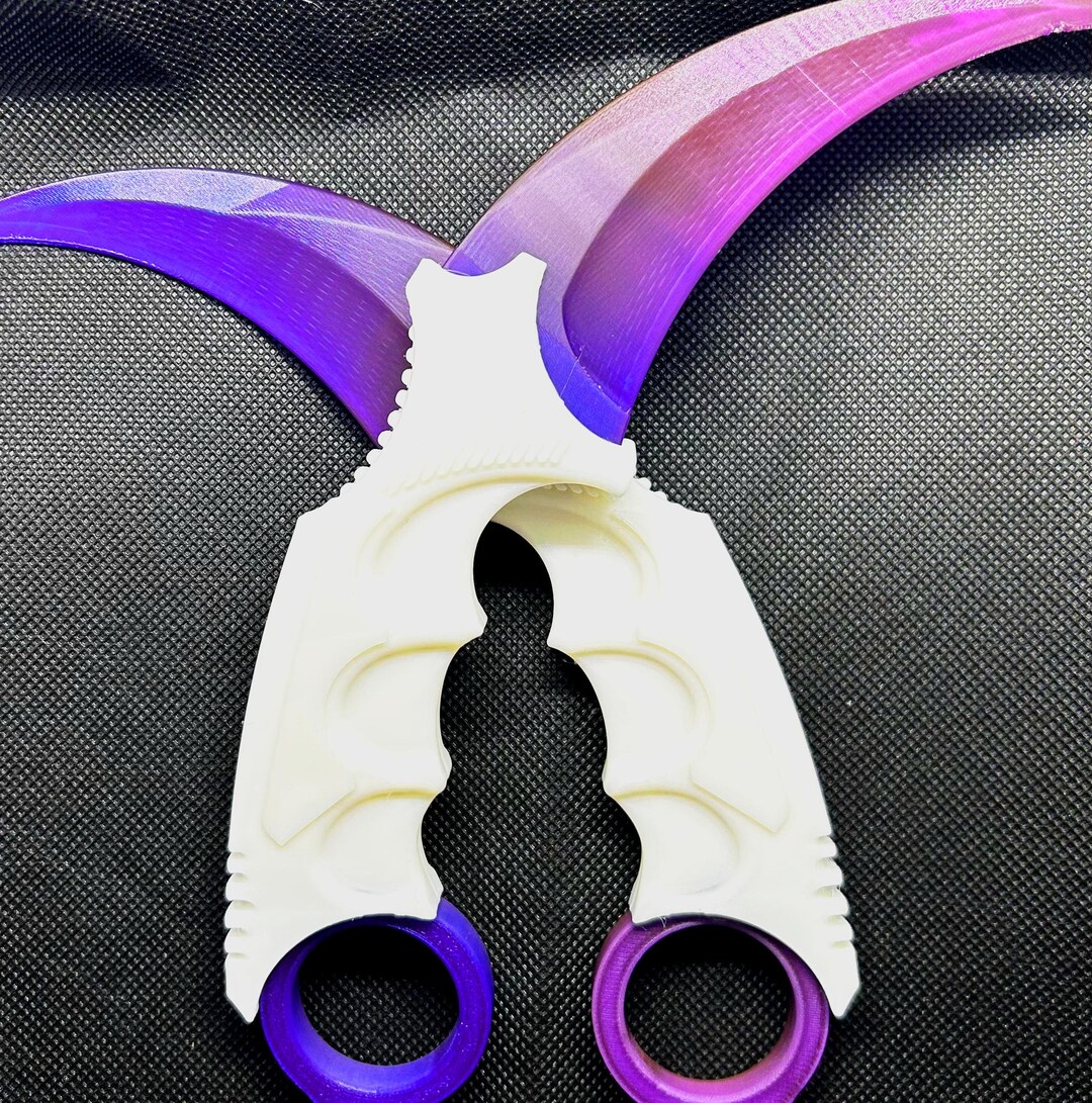 3D Printed Obsidian Karambit Knife 1 Blade - Etsy