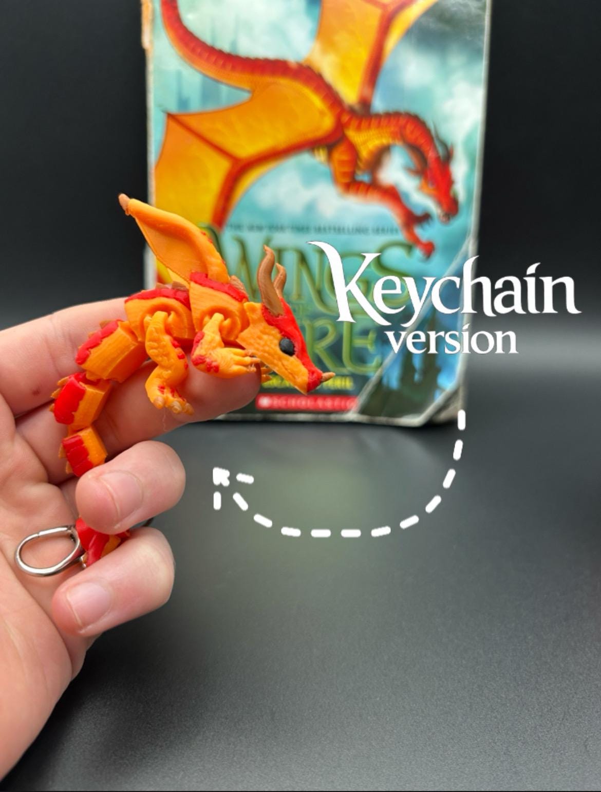 Sky Wing Inspired by Wings of Fire Keychain With Egg - Etsy