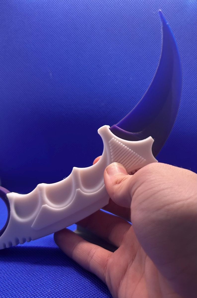 3D Printed Obsidian Karambit Knife 1 Blade - Etsy