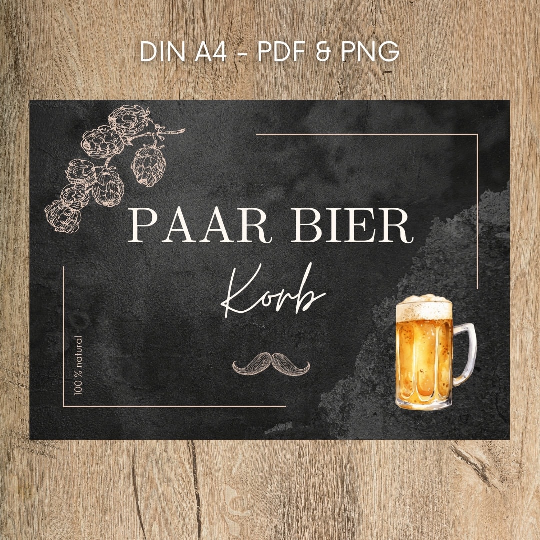 Paar Bier Korb – Lustiges Biergeschenk als digitaler Download - Etsy.de