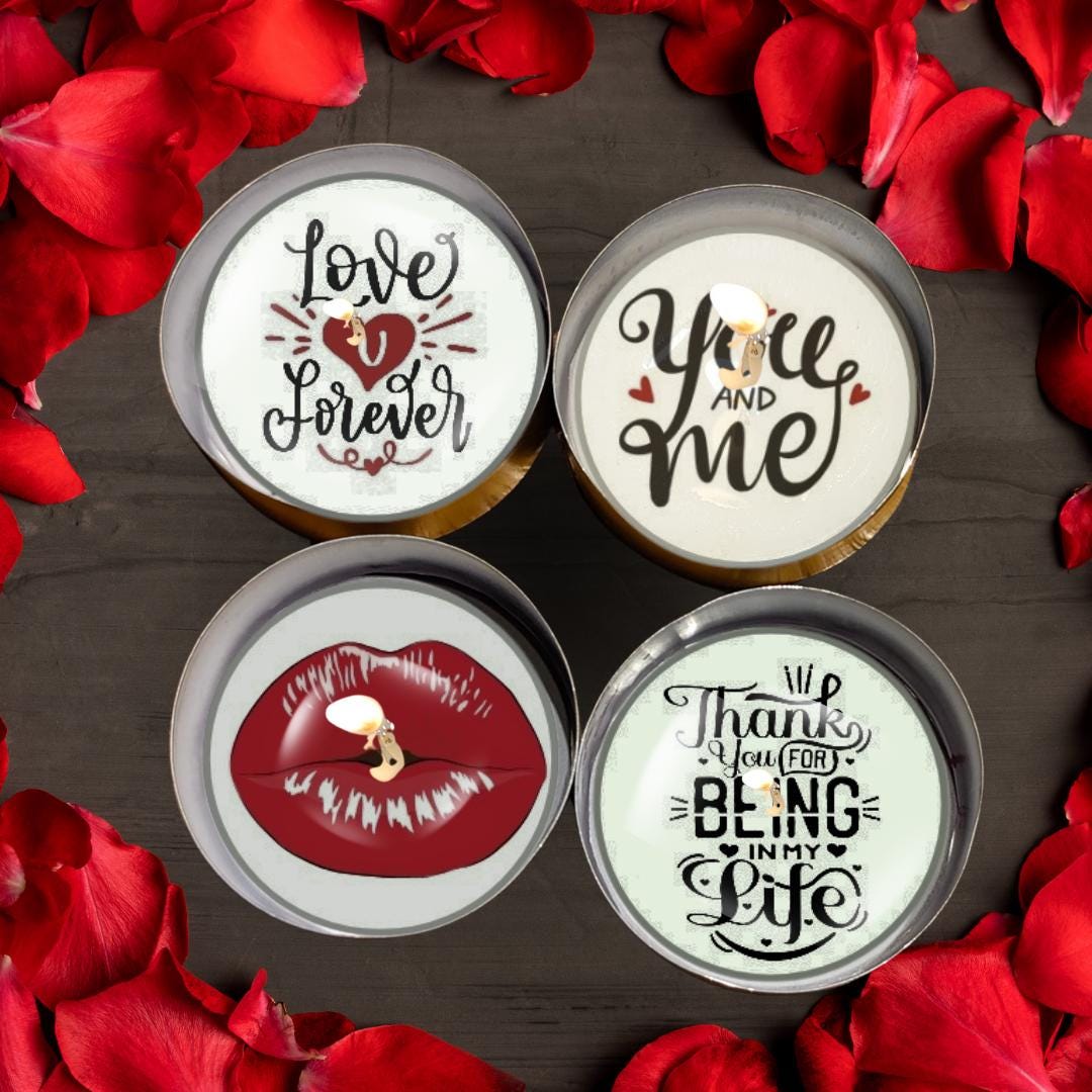 Tea Lights With Hidden Love Messages Romantic DIY Gift Idea to Print ...