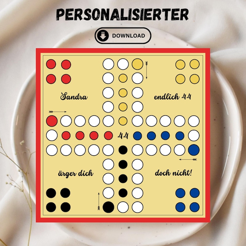 Mensch Argere Dich Nicht Personalisiert