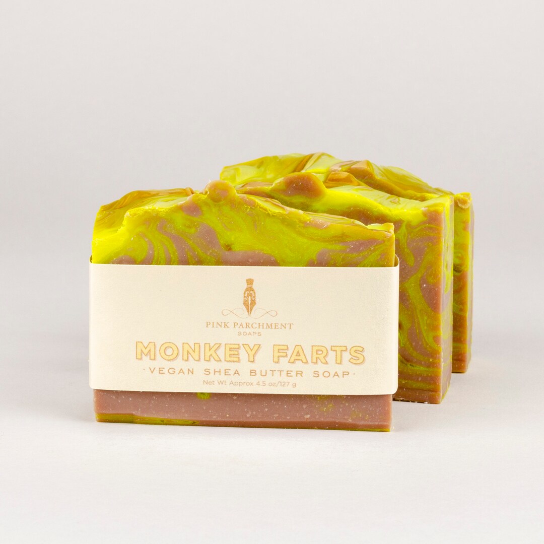 Monkey Farts Soap Homemade Soap Bar Soap Cold Process Soap Fun Soap ...