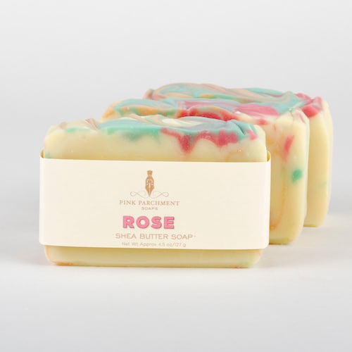 Rose Soap Handmade Soap Bar Soap Cold Process Soap | Etsy