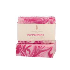 Handmade Peppermint Essential Oil Soap: All Natural Shea Butter Bar - Etsy