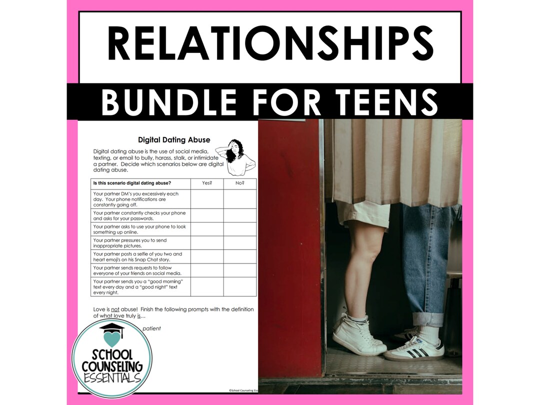 Healthy Relationship Bundle for Teens, Psychology, Therapy, CBT, DBT ...