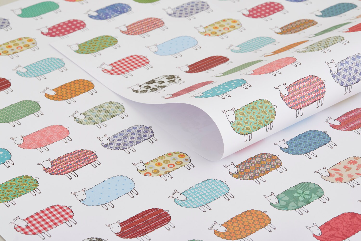 Colourful Sheep Wrapping Paper - Etsy