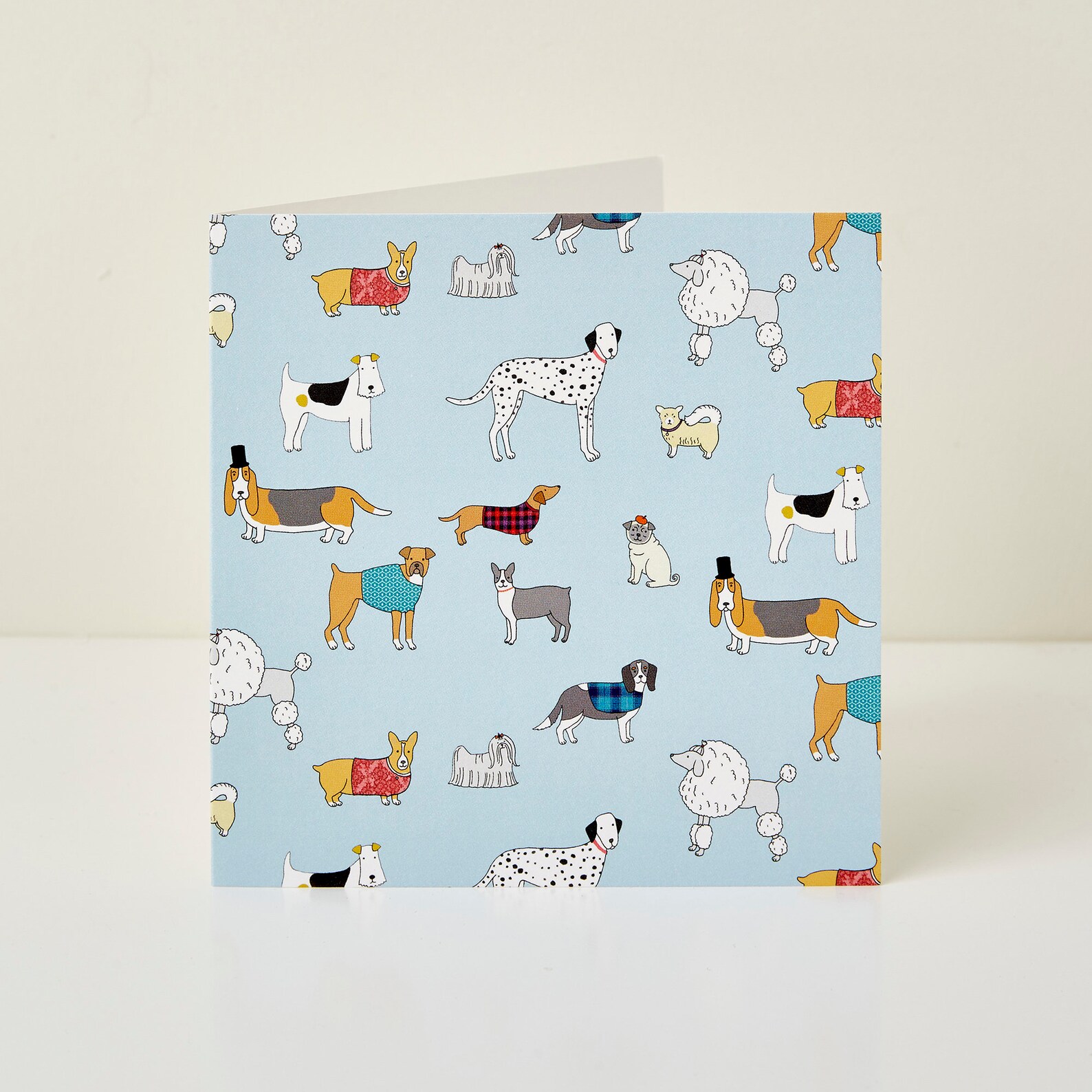 Dog Pattern Greeting Card - Etsy