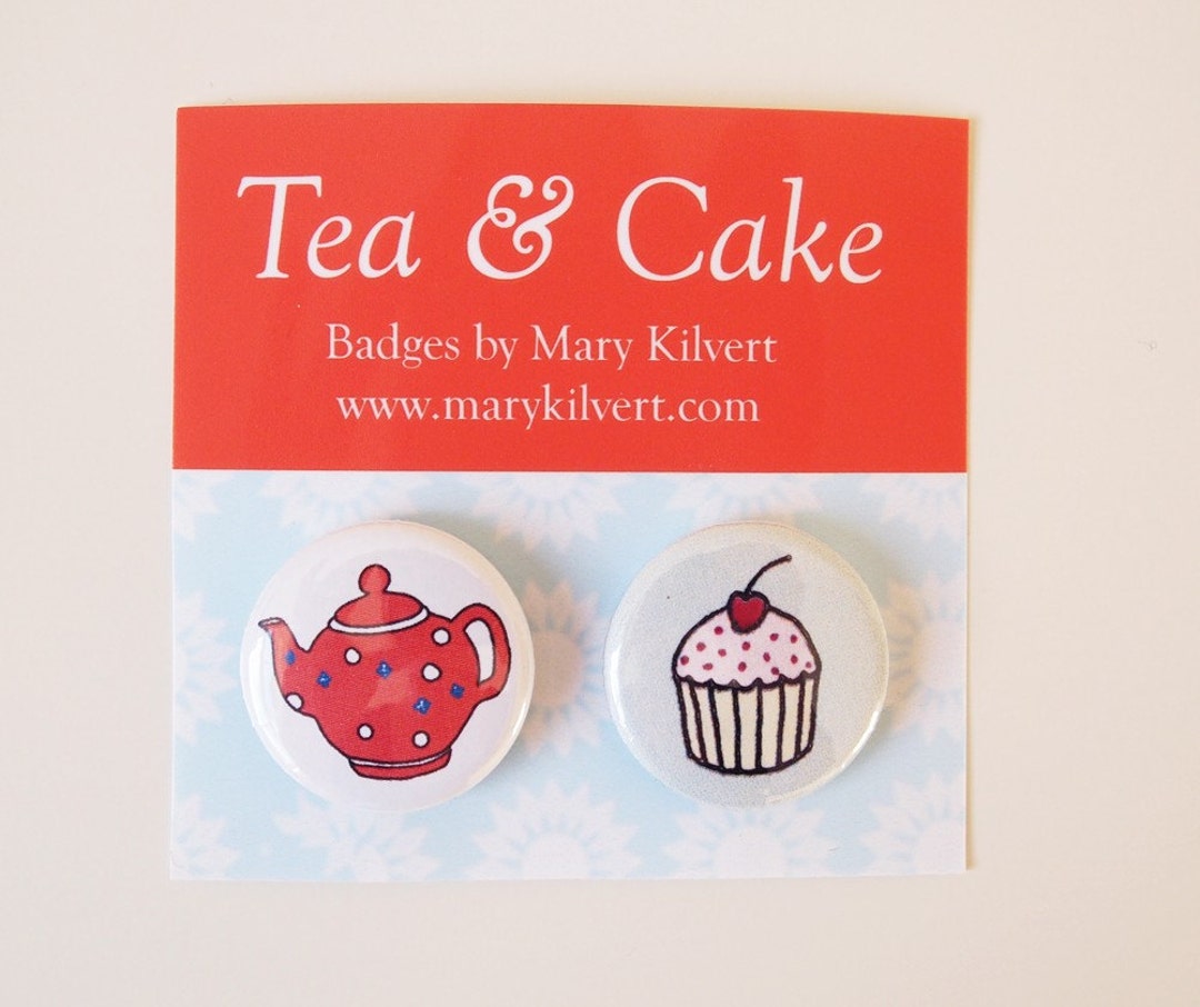 Tea & Cake - Badges - Etsy