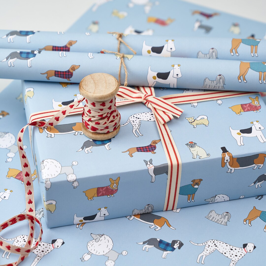 Dog Pattern Wrapping Paper - Etsy
