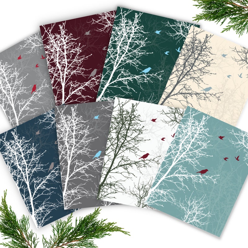 Nature Christmas Cards - Etsy