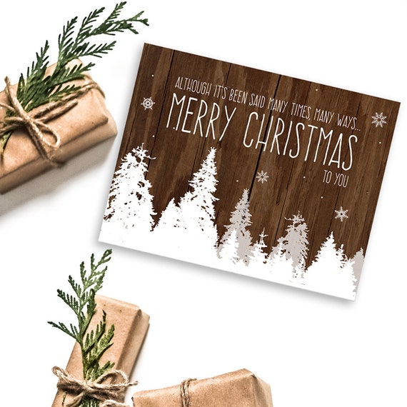 Set of 8 Christmas Card Set / Holiday Card Set Many Times - Etsy