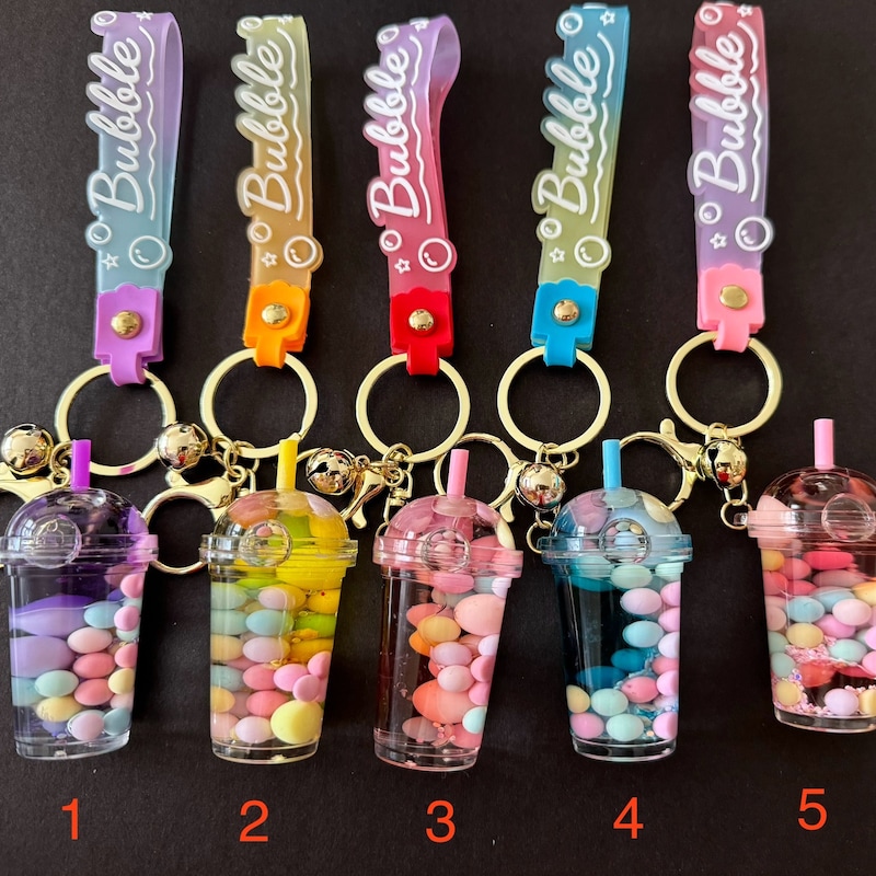 Boba Tea Keychain - Etsy