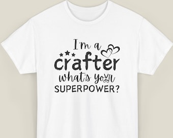 Funny Hobby Shirt, Funny Crafting T-shirt, Crafter Women Shirt, Gift ...