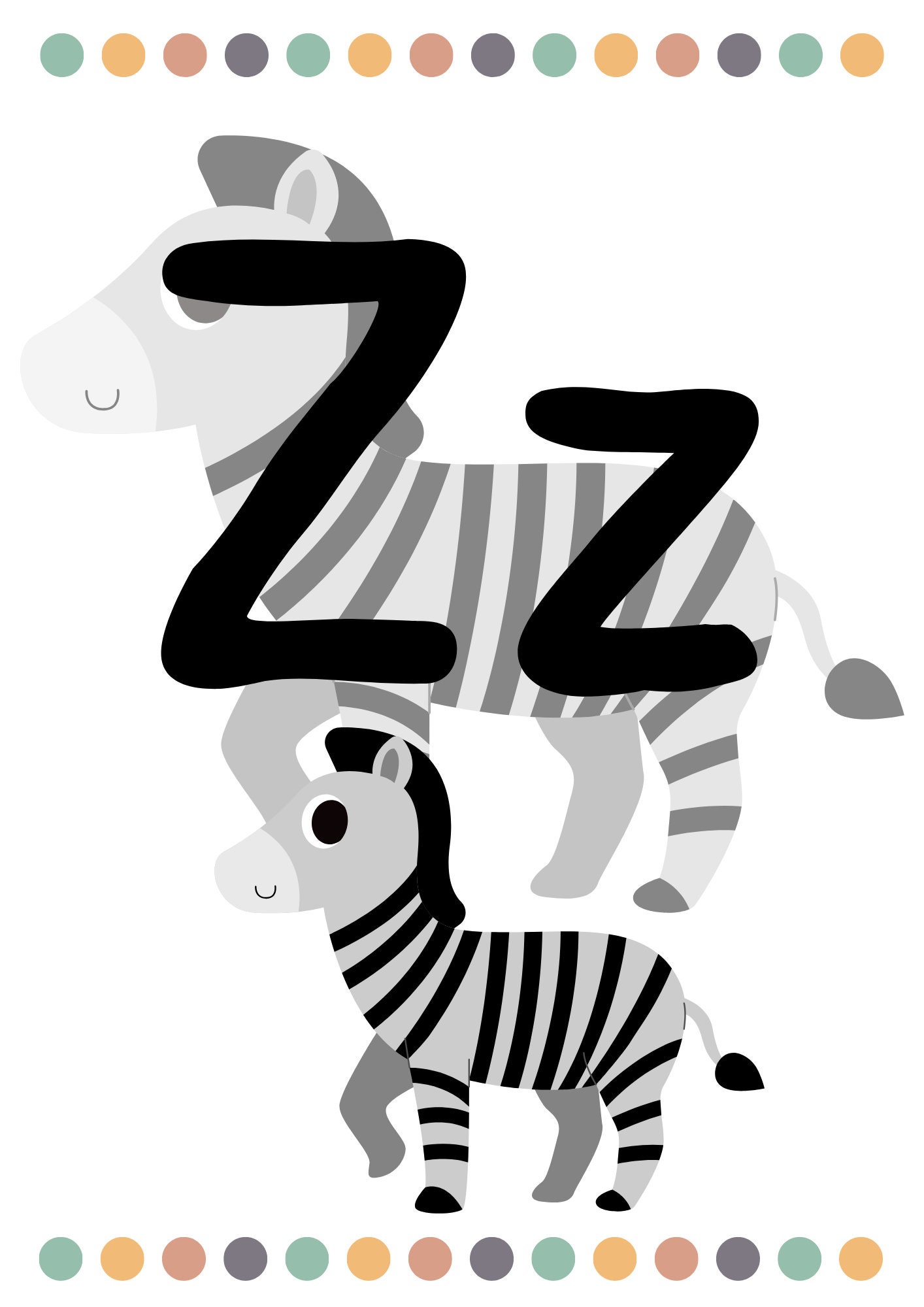 Minimalist Pastel Alphabet Poster - Etsy