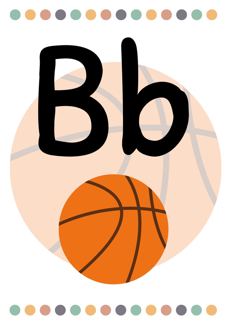 Minimalist Pastel Alphabet Poster - Etsy