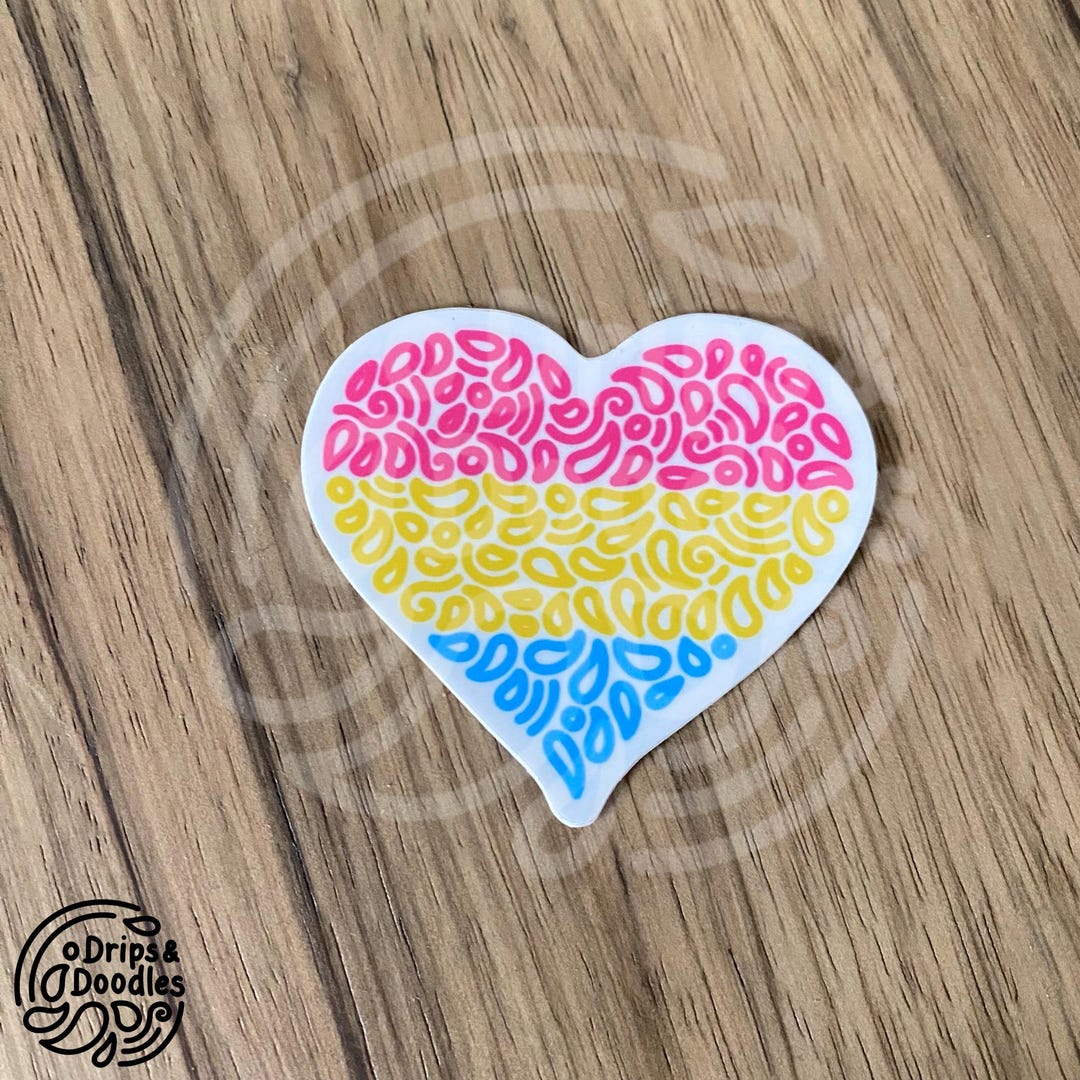 Pansexual Pride Flag Sticker, Sutble Pan Pride Sticker - Etsy