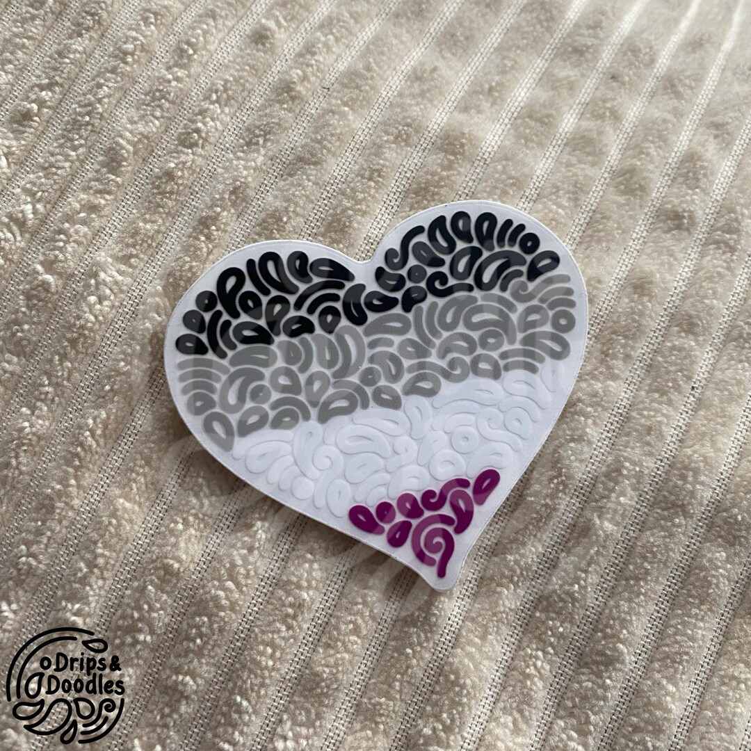 Asexual Flag Sticker / Asexuality Pride Sticker - Etsy