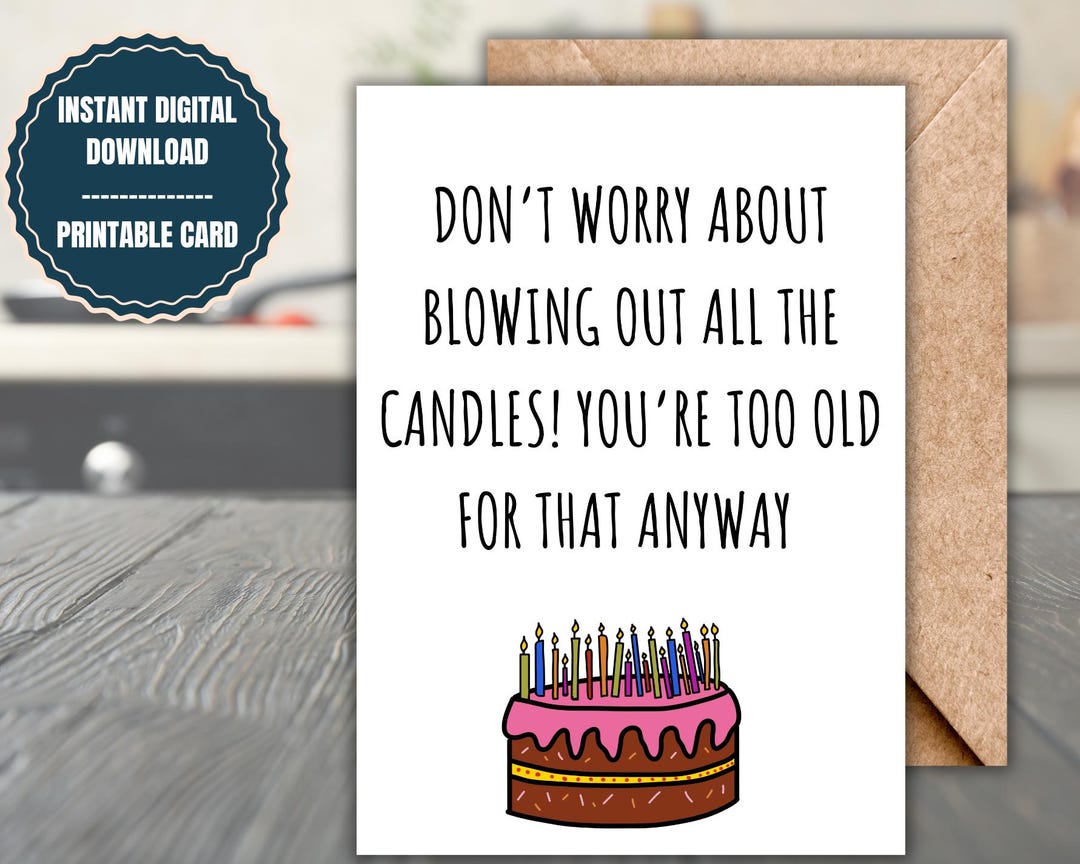 Printable Birthday Card, Giftful Funny Text Design, Sendable Love ...