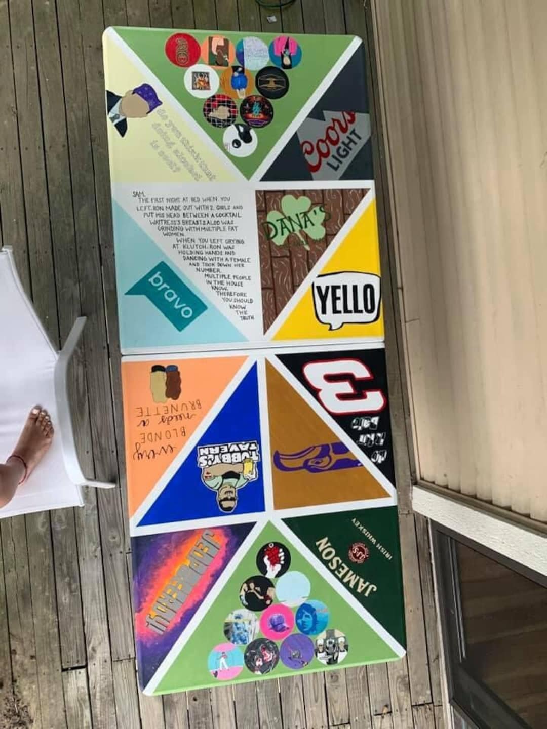 Custom Painted Pong Table - Etsy