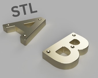 Letters, Uppercase | 3D Print File Library | 800+ STL File Set ...