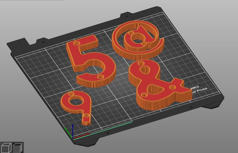Numbers & Characters | 3D Print File Library | 1100+ STL File Set ...