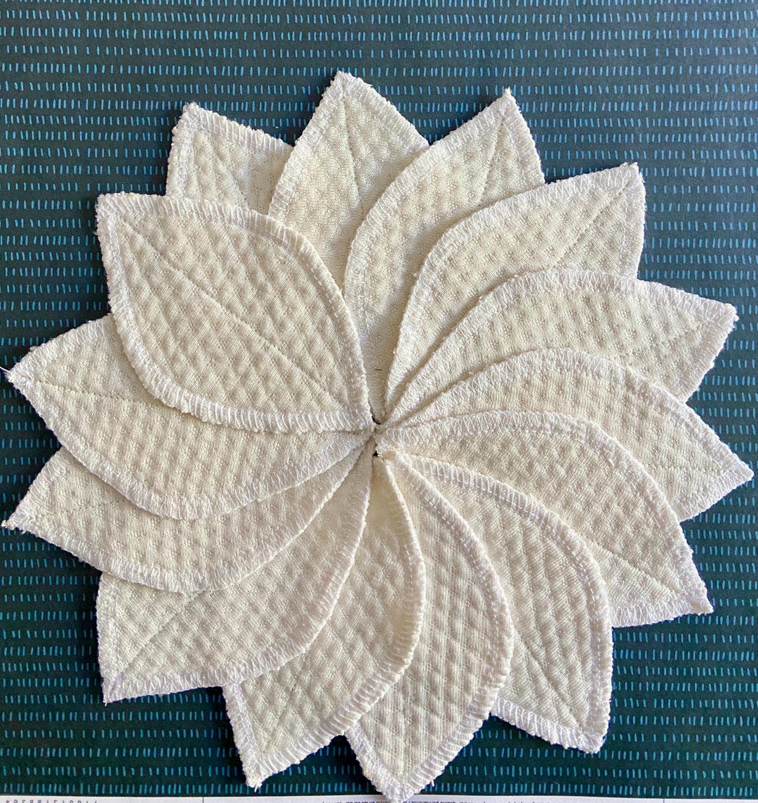 Bamboo Interlabial Pad Cloth ILP Pack of 6 or 12 Bamboo 3D Dimple Zorb ...