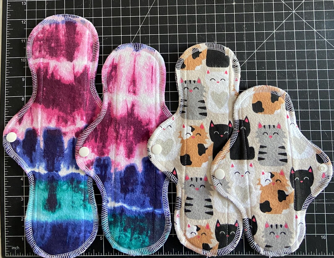 Cloth Menstrual Pad Washable Eco-friendly Cotton Flannel Period Pad ...