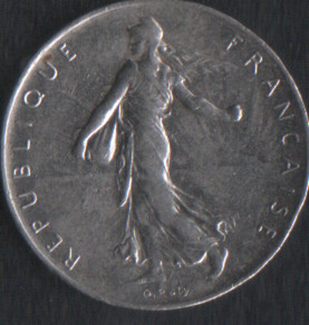 1 Franc Coin , France 1976 Vintage Collectible French Currency - Etsy