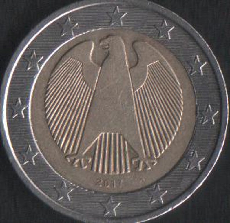 2 Euros Coin Germany 2017 A Unity and Justice and Freedom Numismatics ...