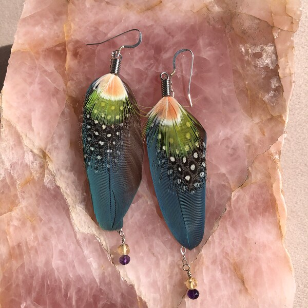 Feather Earrings - Etsy