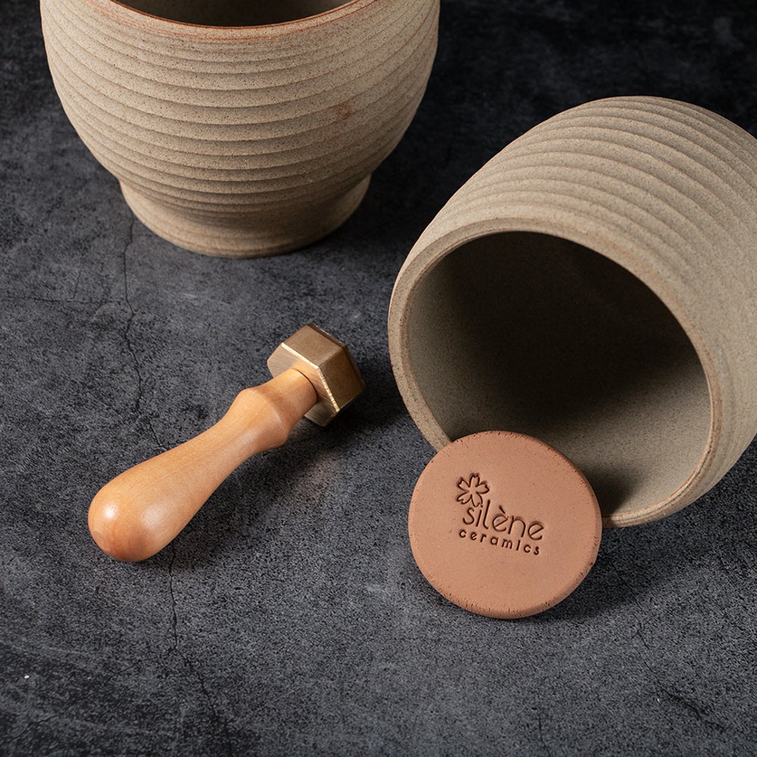 Ceramic Stamp, Clay Stamp,custom Logo Stamp, Custom Makers Stamp ...