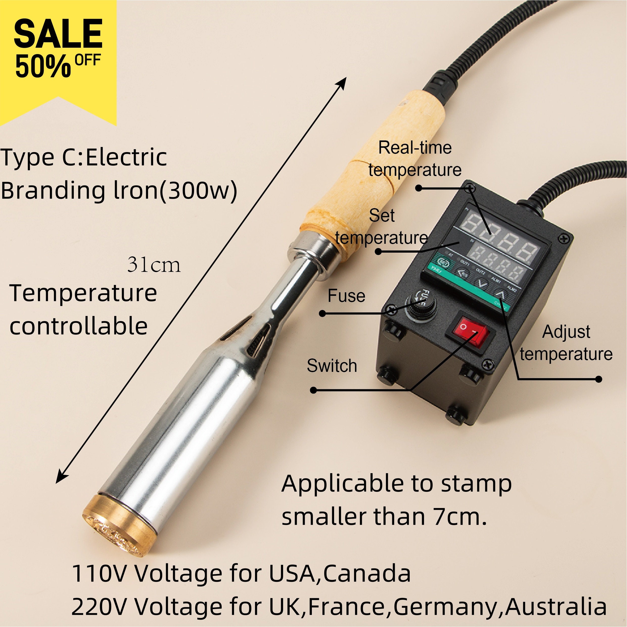 Electric Branding Iron,custom Brand Irons for Wood,personalized ...