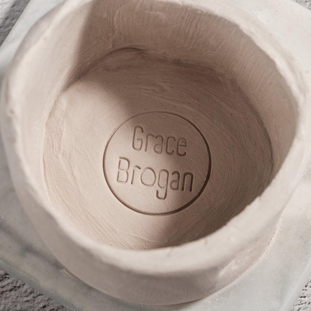 Custom Makers Stamp, Pottery Stamp, Custom Logo Stamp, Initial Stamp ...
