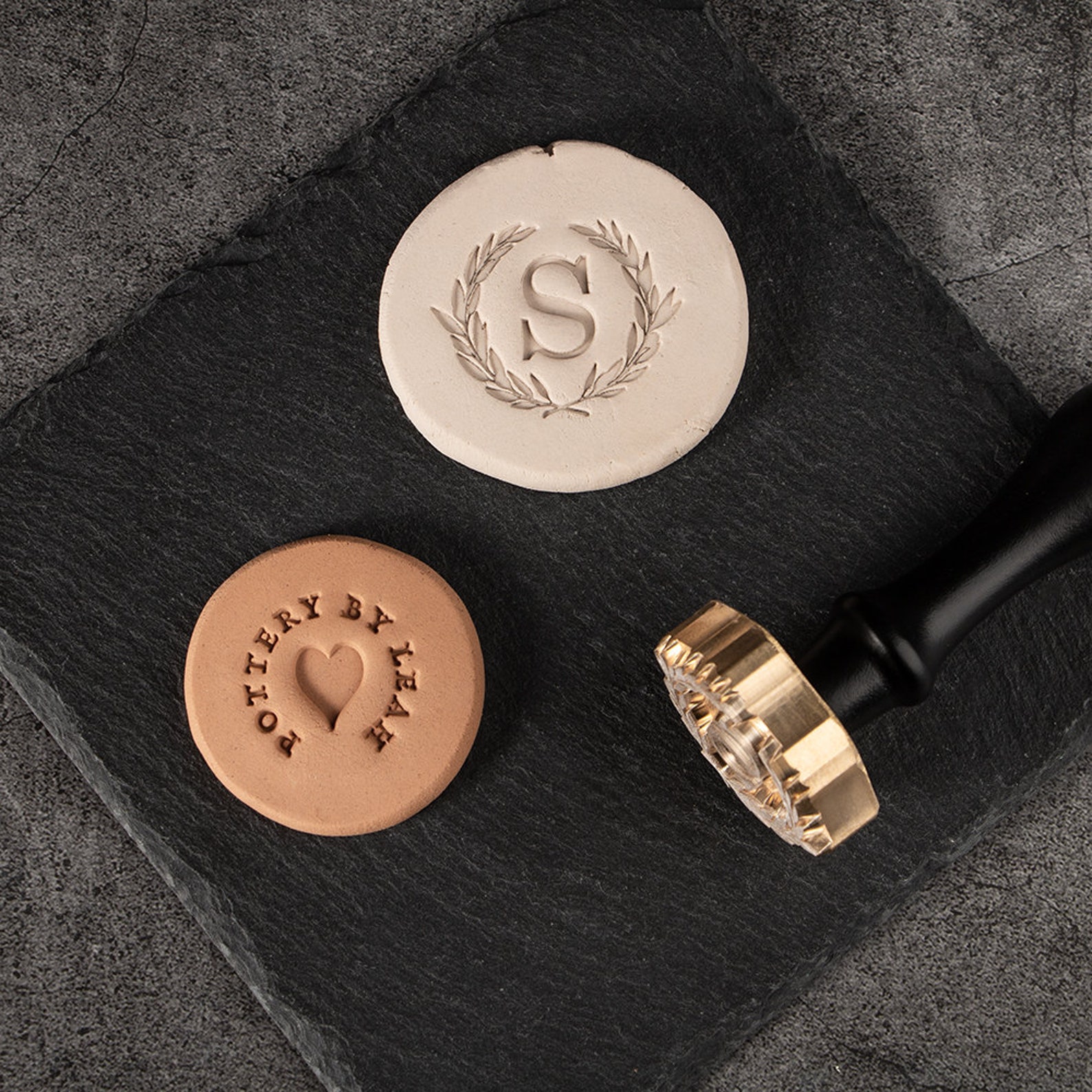 Custom Pottery Stamp, Highly Detailed Logo Designs,ceramic Stamp ...