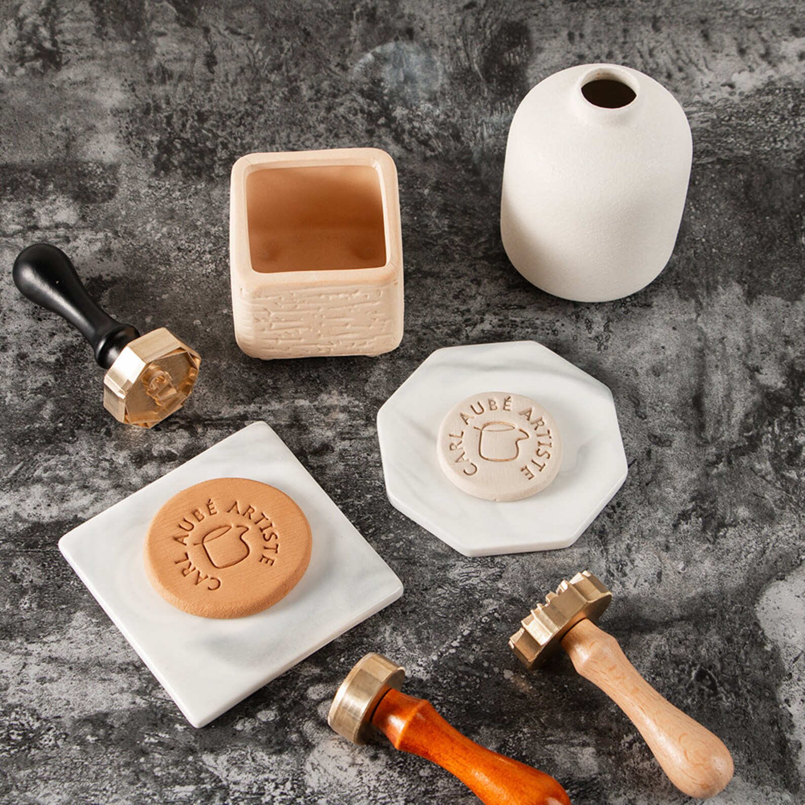 Custom Pottery Stamp Logo, Custom Logo Clay Stamp, Pottery Signature ...