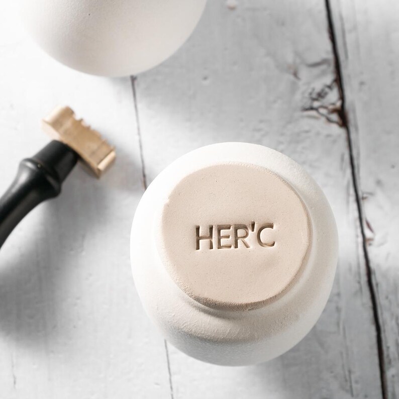 Logo Stamp for Ceramics, Custom Pottery Stamp for Clay, Clay Lover Gift ...