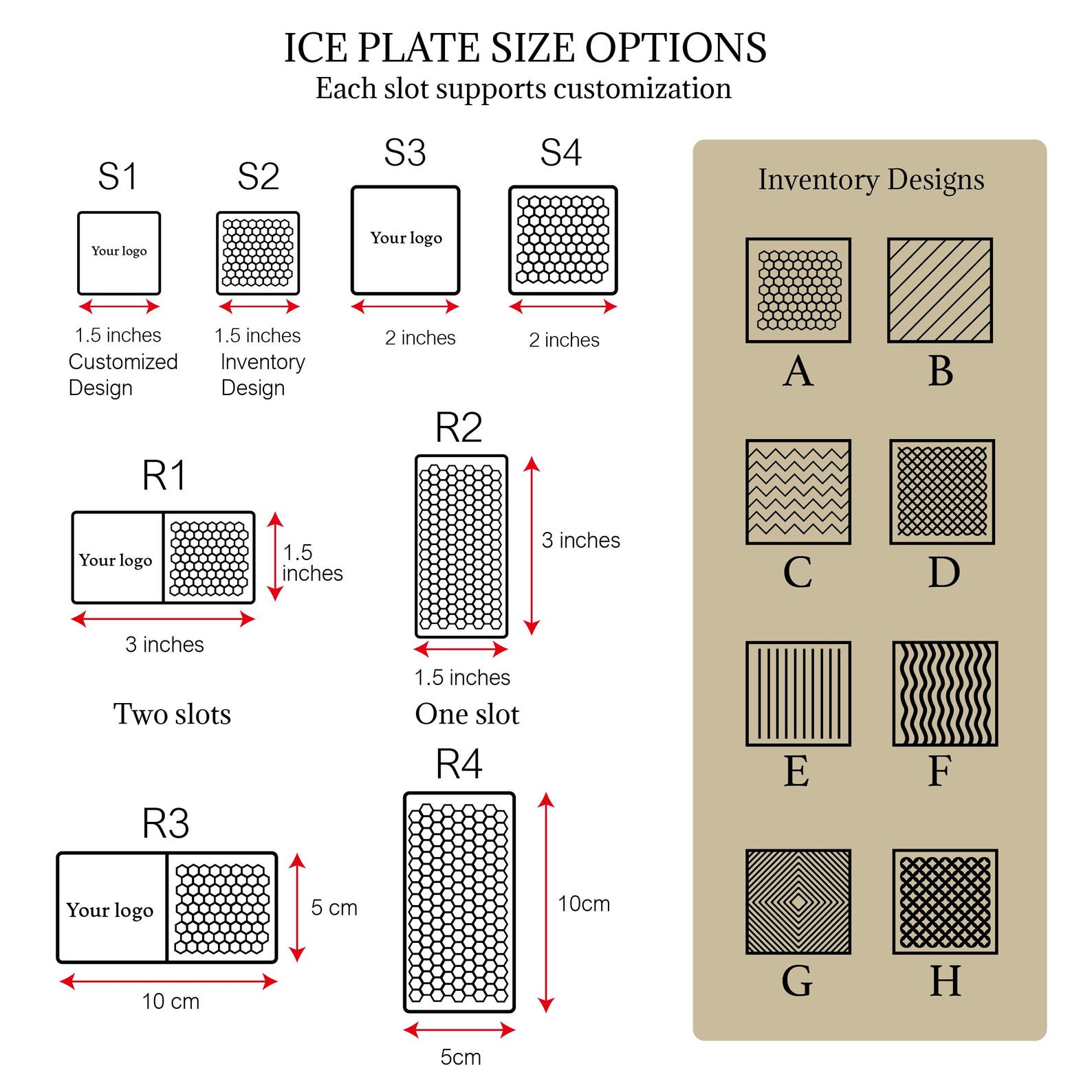 Honeycomb Design Ice Tray, Your Logo Ice Plate, Custom Ice Tray, Ice ...