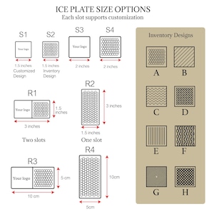 Custom Ice Plate, Custom Ice Tray, Ice Cube Plate Custom,custom Ice ...